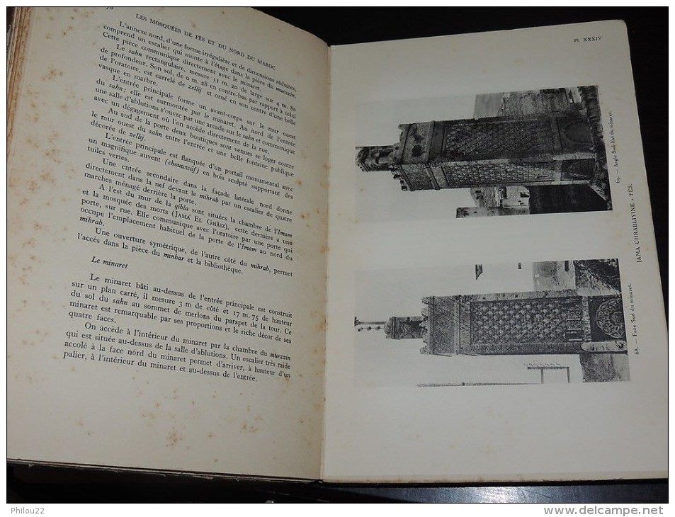 Maslow, Boris. & Henri Terrasse :Les Mosquées de Fes et du Nord du ...
