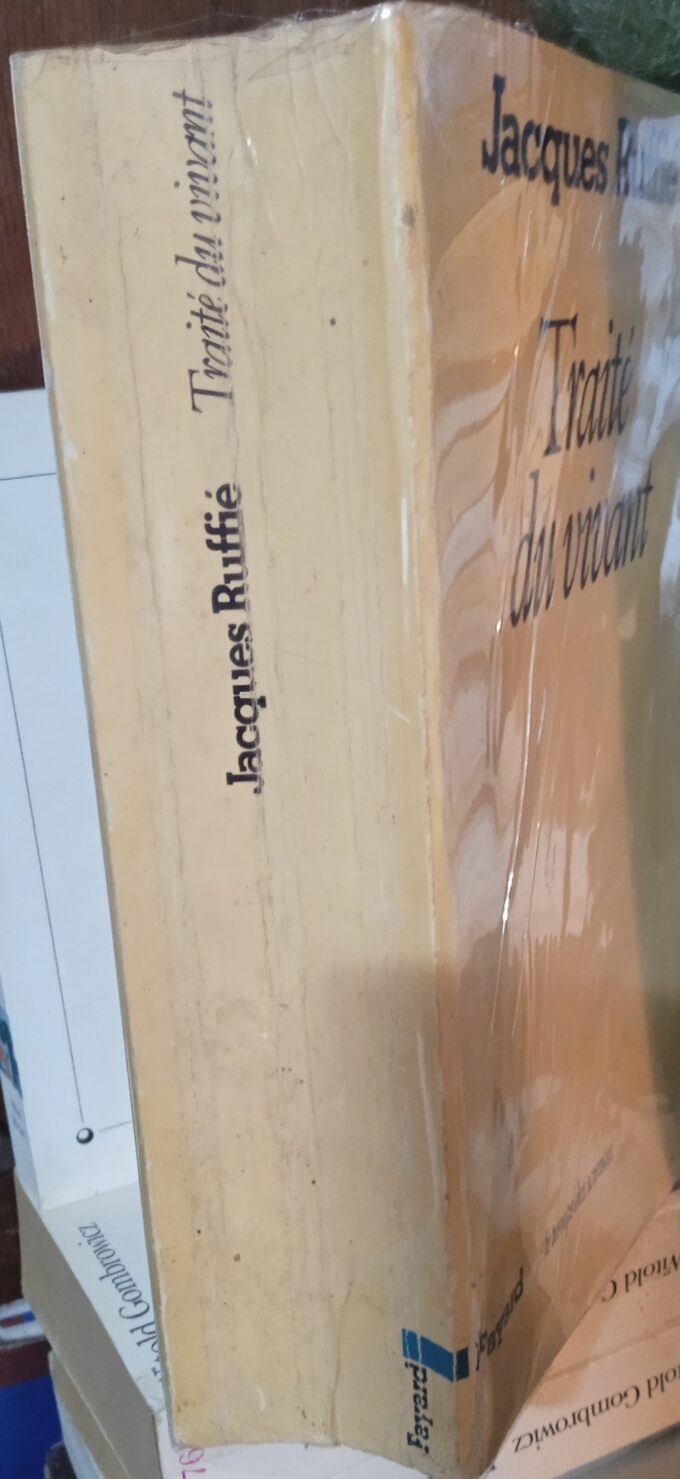 Ruffié Jacques : traité du vivant / Fayard 1982 – Bouquiniste Chella